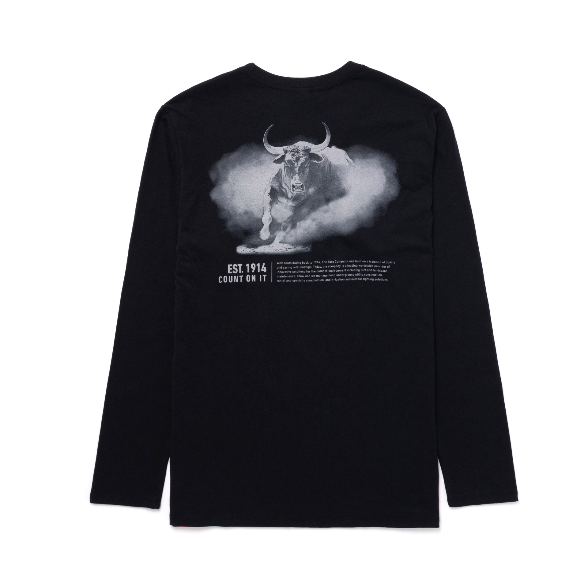 Toro Bull Sketch LS Tee - Black | Toro Gear